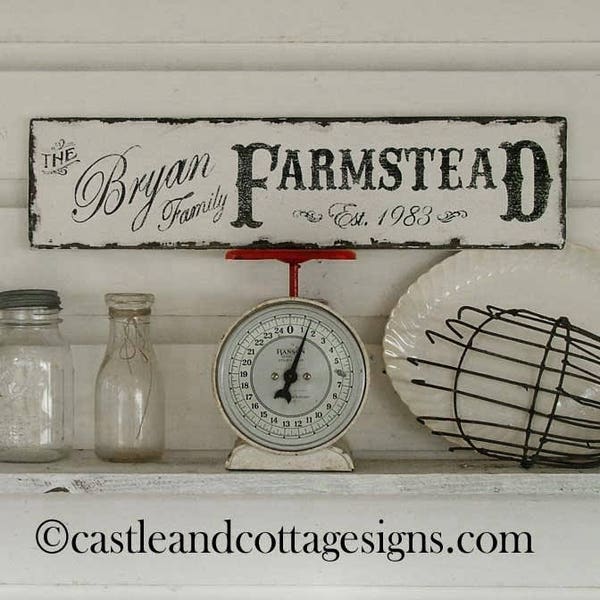 Farmstead Sign - Etsy