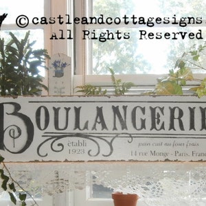 Boulangerie • French Bakery Vintage Sign • Handpainted Original Design ...