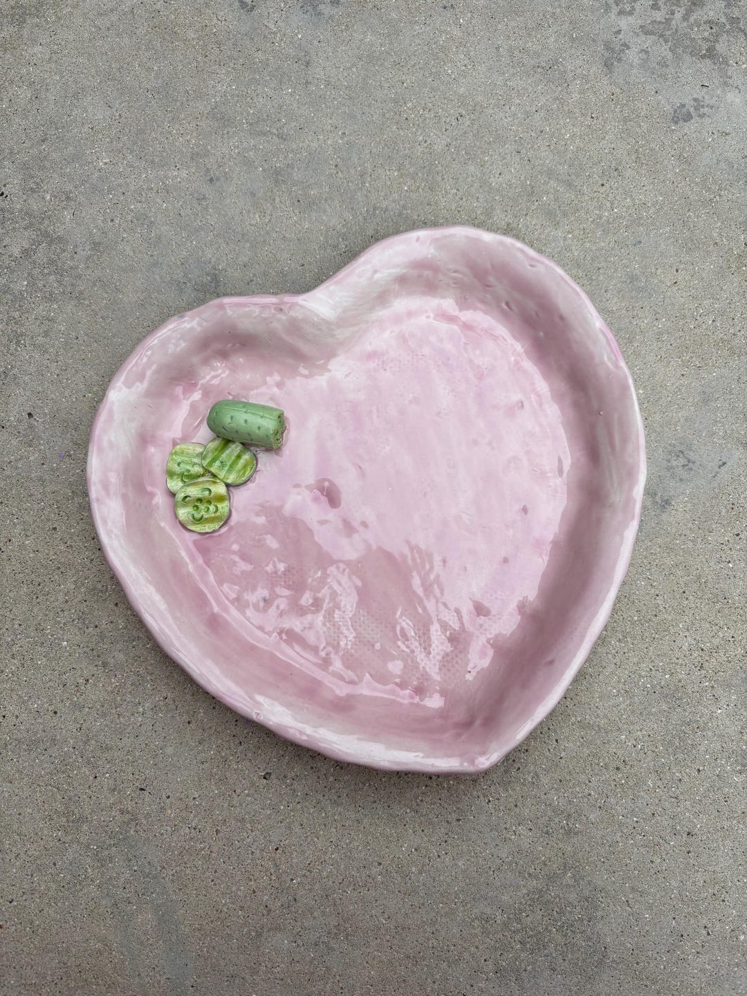 Ceramic Hand Built Pickle Plate - Etsy
