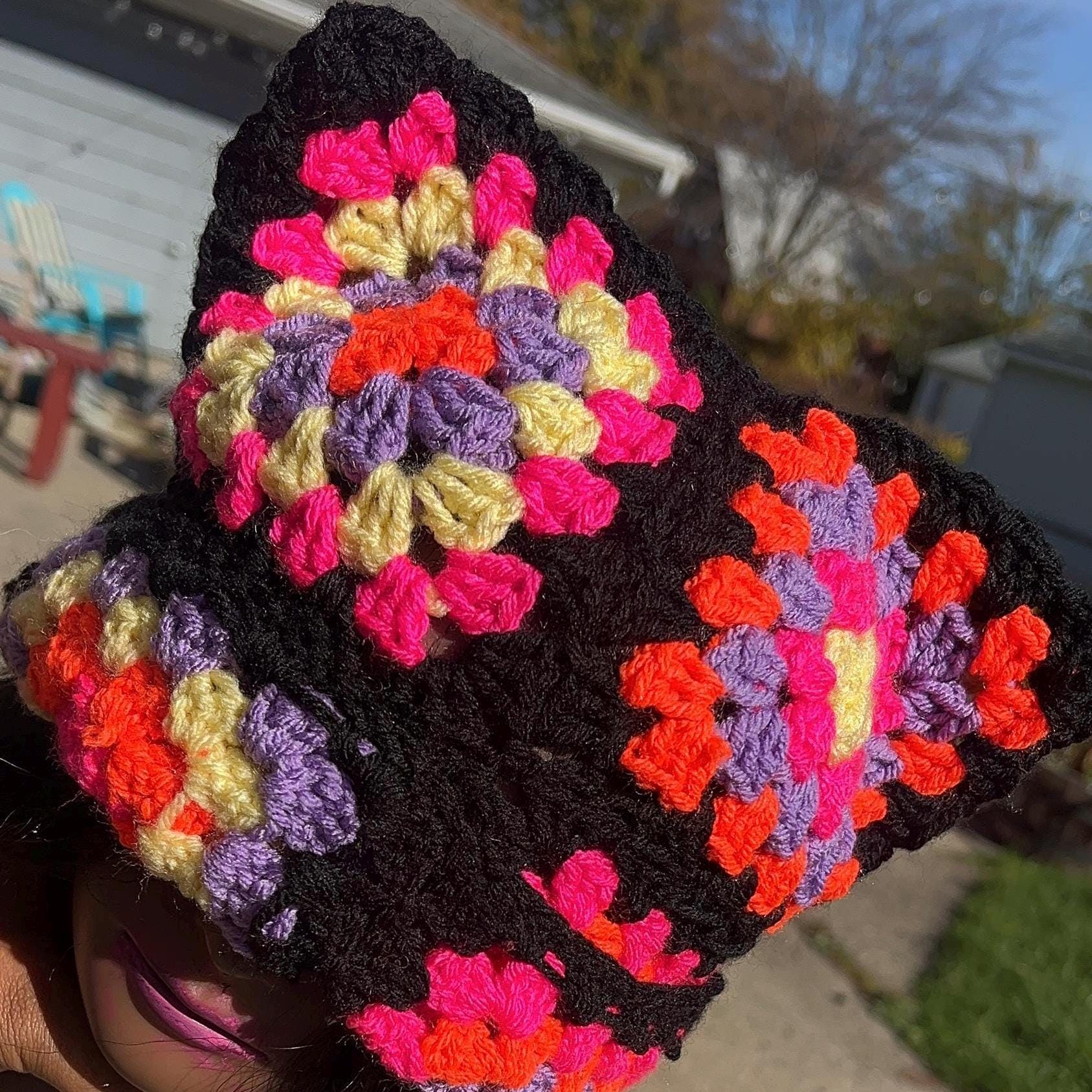 Granny Square Cat Hat | Cat Hat | Crochet Hat - Etsy