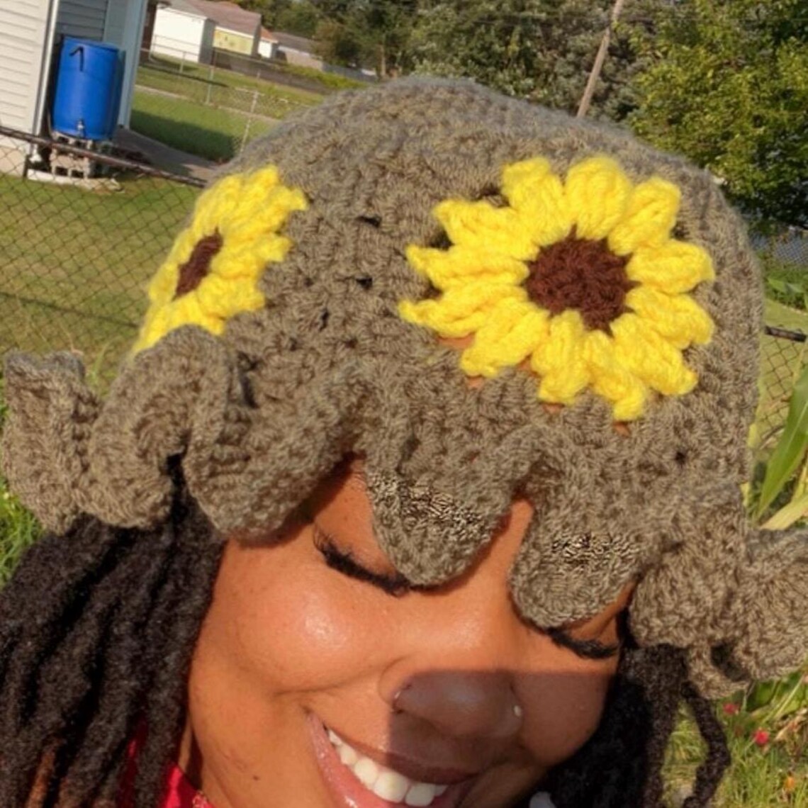 Sunflower Ruffle Hat - Etsy