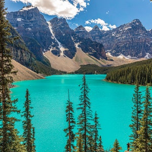 Turquoise Serenity of Moraine Lake, Banff National Park - Etsy