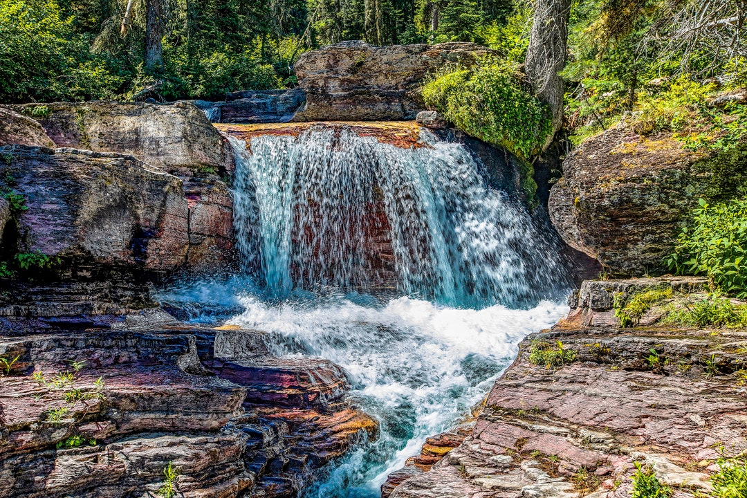 Cascading Waterfalls Print/canvas/acrylic/metal - Etsy