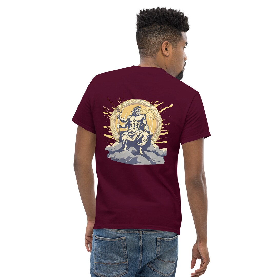 Fusioninyou Unisex Classic Tee, Zeus Shirt Mythology, Tee Thunde,r God ...