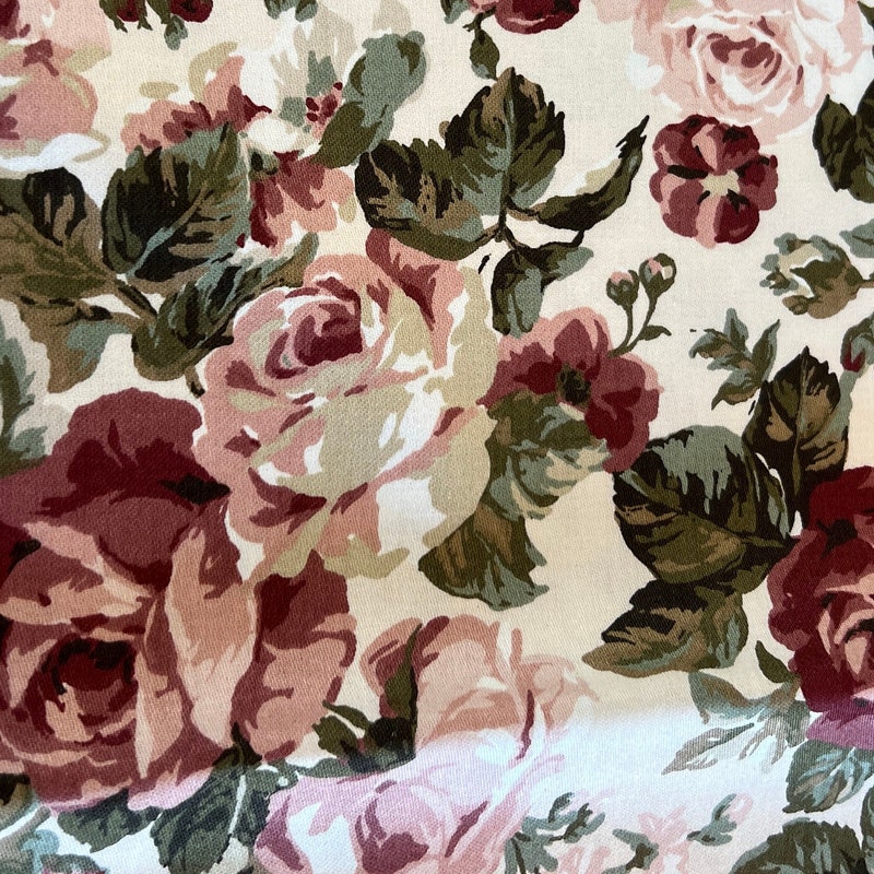 Sage Floral Fabric - Etsy