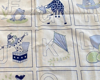 Fun Alphabet Fabric Panel 42 - Etsy