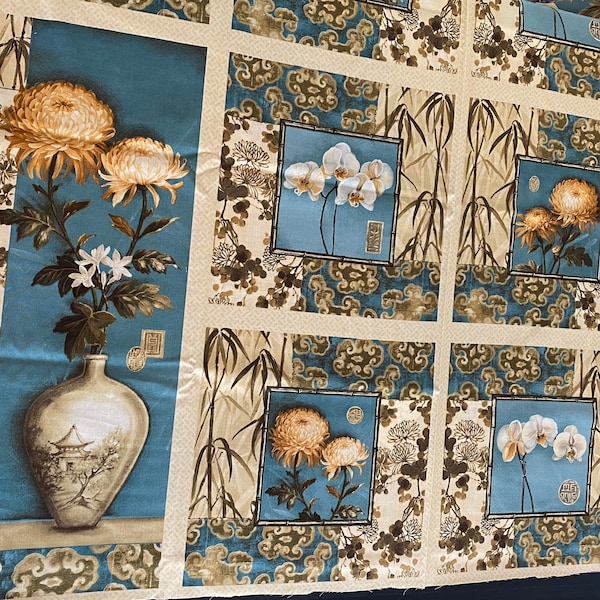 Blue Lisa Audit Fabric - Etsy