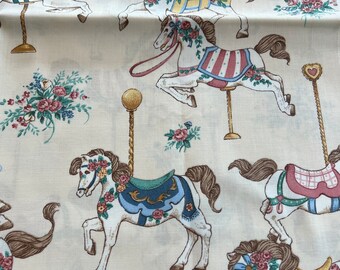 Carousel Horses Fabric - Etsy