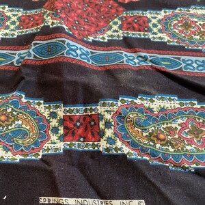 Springs Industries Floral Cheater Quilt Quilting, Sewing Fabric Panel ...