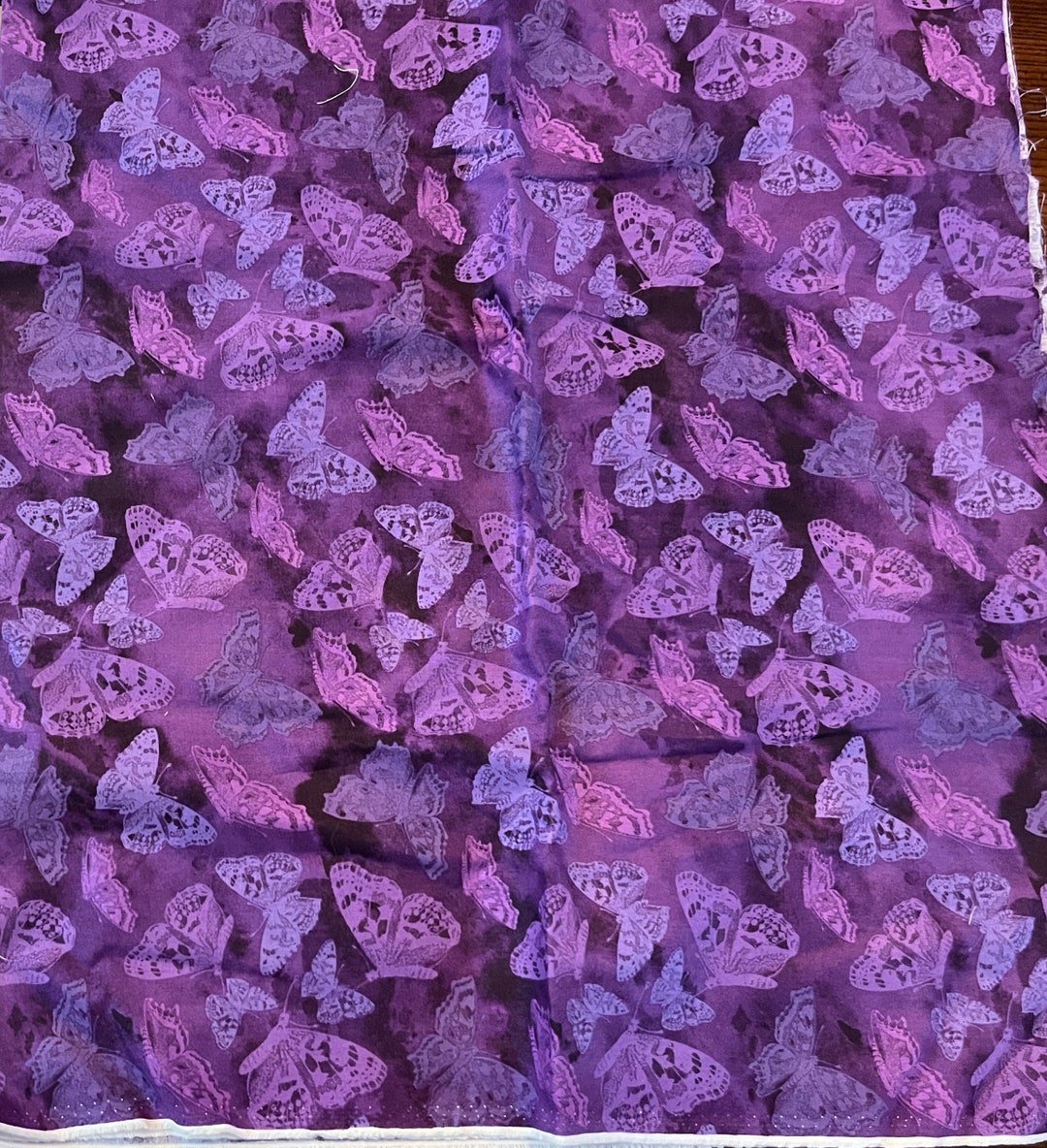Beautiful Purple Batik Style Quilting & Sewing Fabric, Mystic Garden by ...