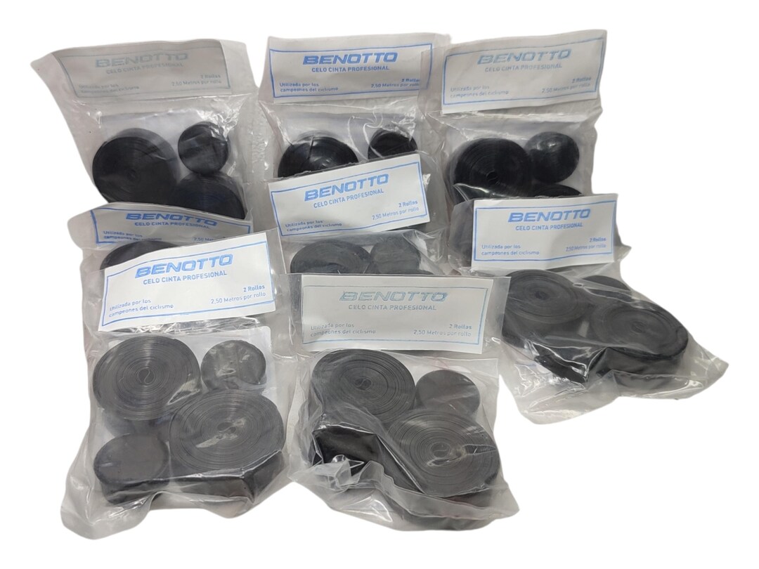 8 Benotto Textured Black Handlebar Tapes Cello Bar Pack Vintage Bicycle ...