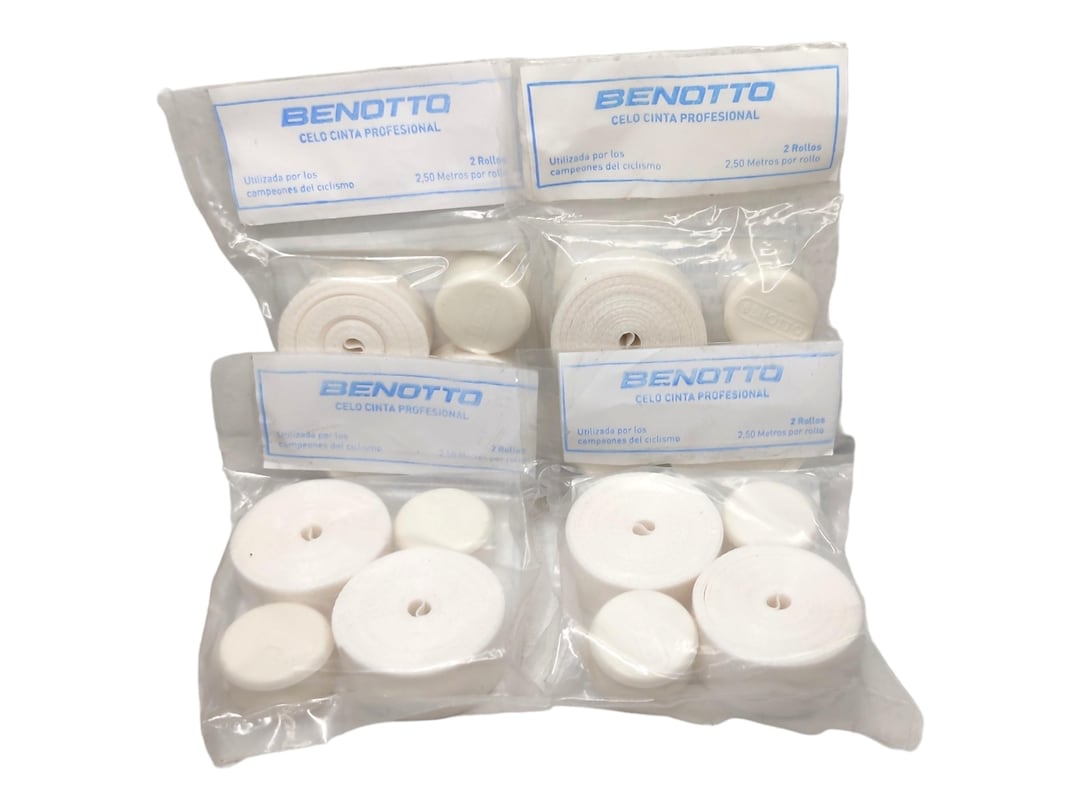 4 Benotto Textured White Handlebar Tape Cello Bar Packs Vintage Bicycle ...