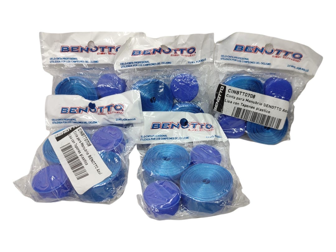 5 Benotto Smooth Blue Handlebar Tapes Cello Bar Pack Vintage Bicycle ...