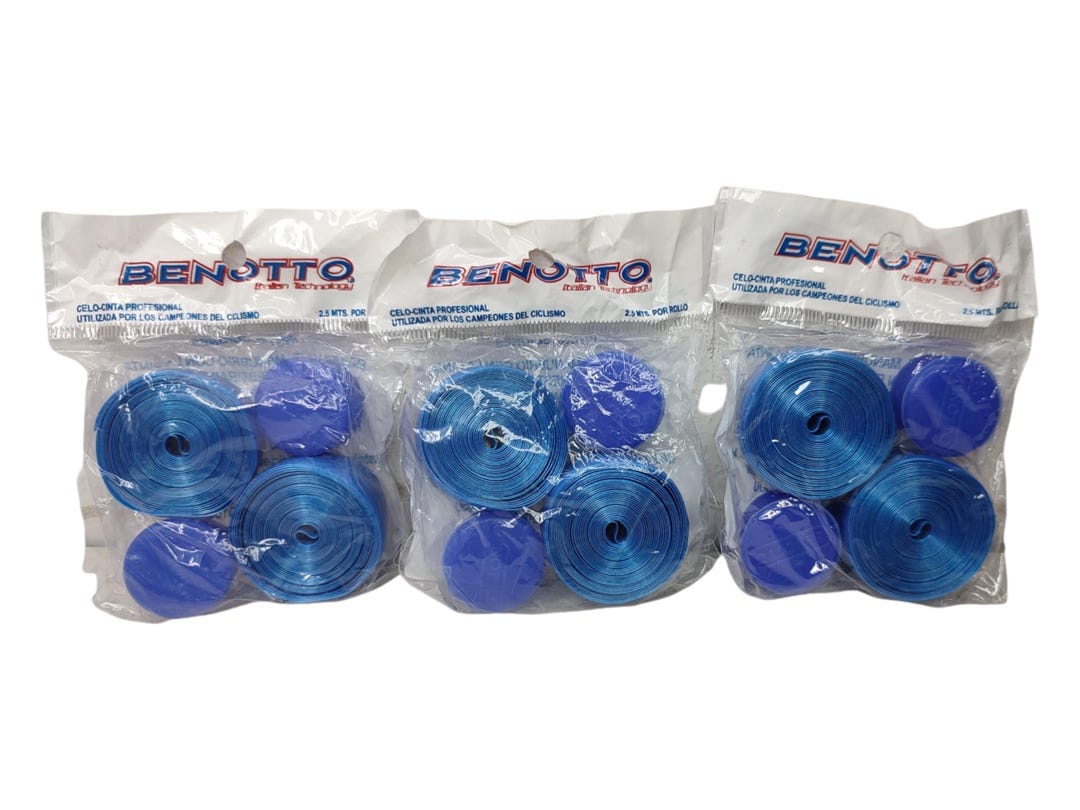 3 Rotoli Nastro Manubrio Benotto Blu Texture – Vintage Per Bici Da ...