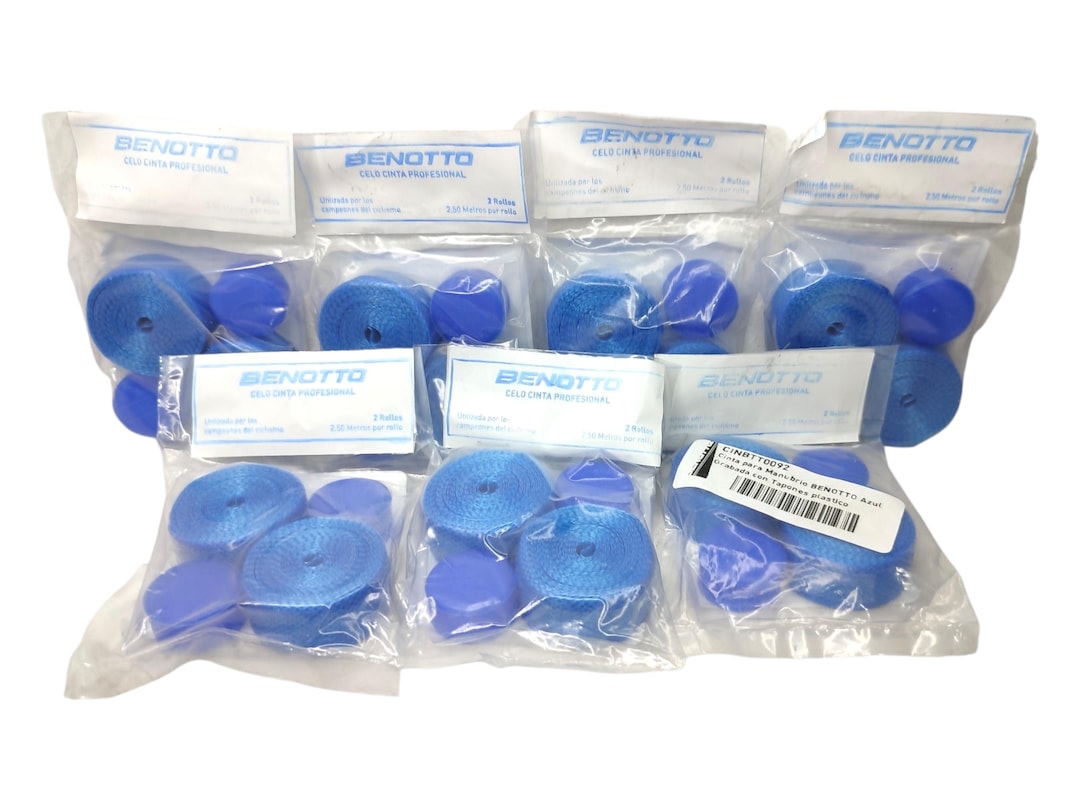 7 Benotto Textured Blue Handlebar Tapes Cello Bar Packs Vintage Bicycle ...
