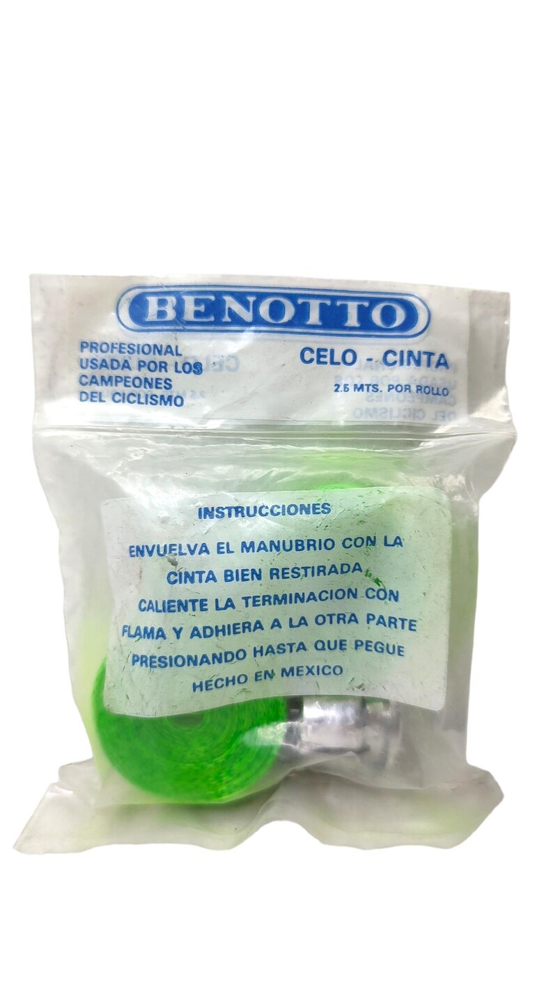 1 Benotto Textured Green Handlebar Tapes Cello Bar Pack Vintage Bicycle ...
