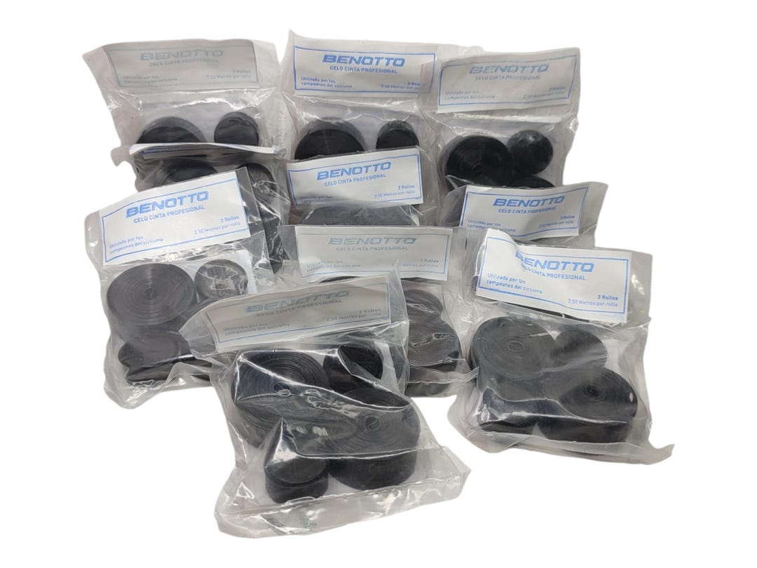 10 Benotto Textured Black Handlebar Tapes Cello Bar Pack Vintage ...