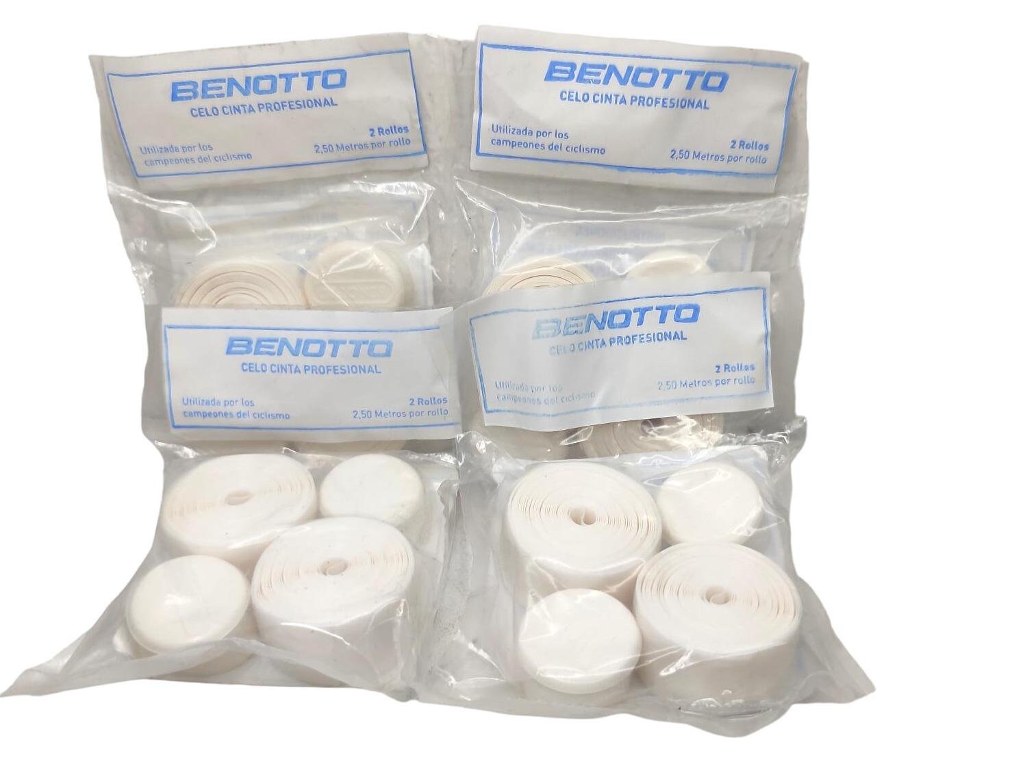 4 Benotto Smooth White Handlebar Tapes Cello Bar Pack Vintage Bicycle ...