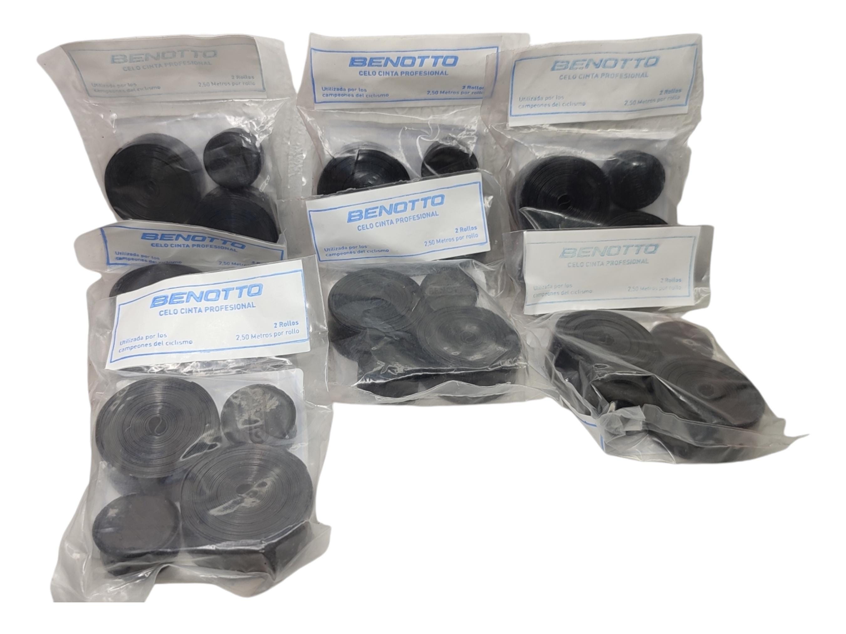 7 Benotto Textured Black Handlebar Tapes Cello Bar Pack Vintage Bicycle ...