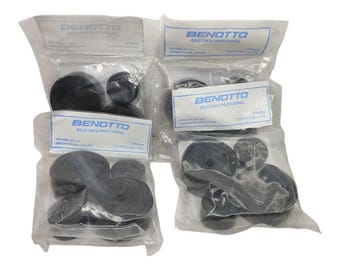 4 Benotto Smooth White Handlebar Tapes Cello Bar Pack Vintage Bicycle ...