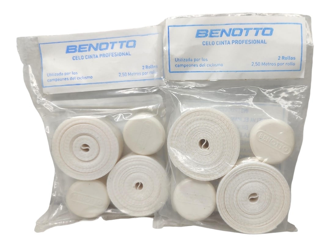 2 Benotto Textured White Handlebar Tape Cello Bar Packs Vintage Bicycle ...