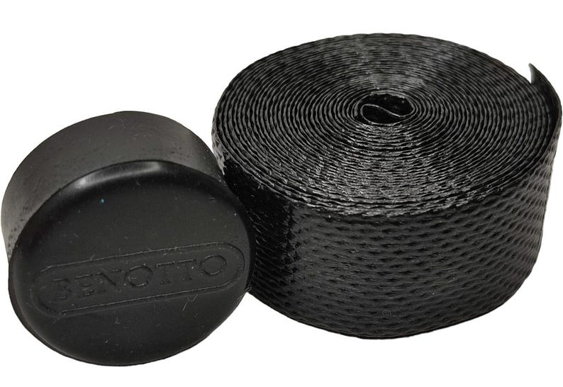 7 Benotto Textured Black Handlebar Tapes Cello Bar Pack Vintage Bicycle ...