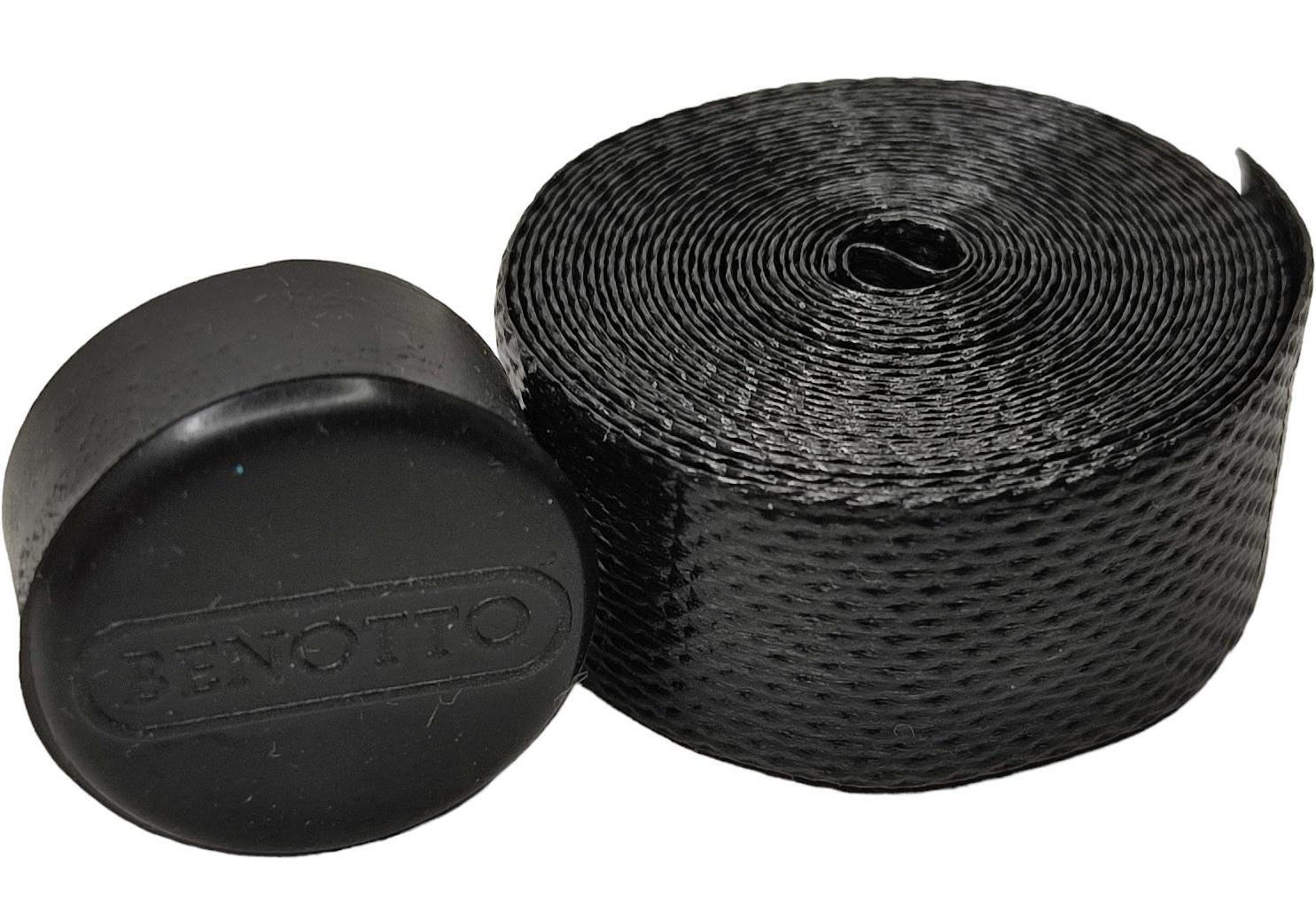 7 Benotto Textured Black Handlebar Tapes Cello Bar Pack Vintage Bicycle ...