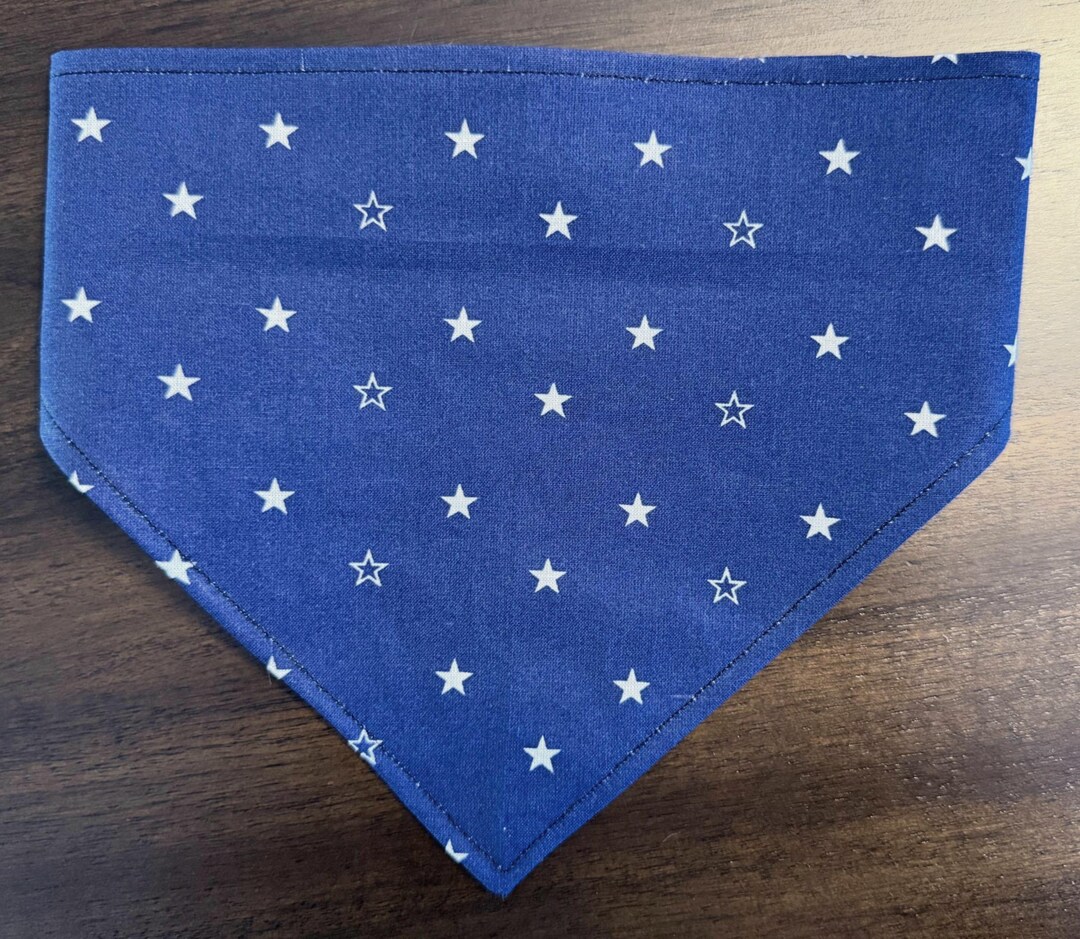 Handmade Blue Star Dog Bandana – Secure-fit Cotton Pet Neckwear - Etsy