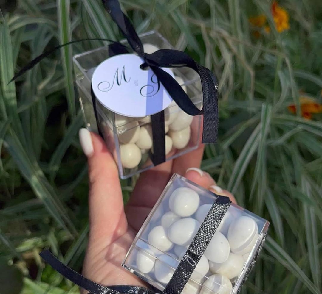 Transparent Nut Box Wedding Favors – Personalized Nut Gifts – Custom ...