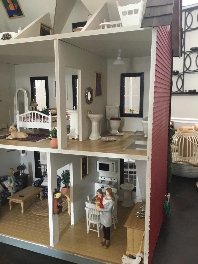Vermont Farmhouse Jr Dollhouse, Custom Build - Etsy