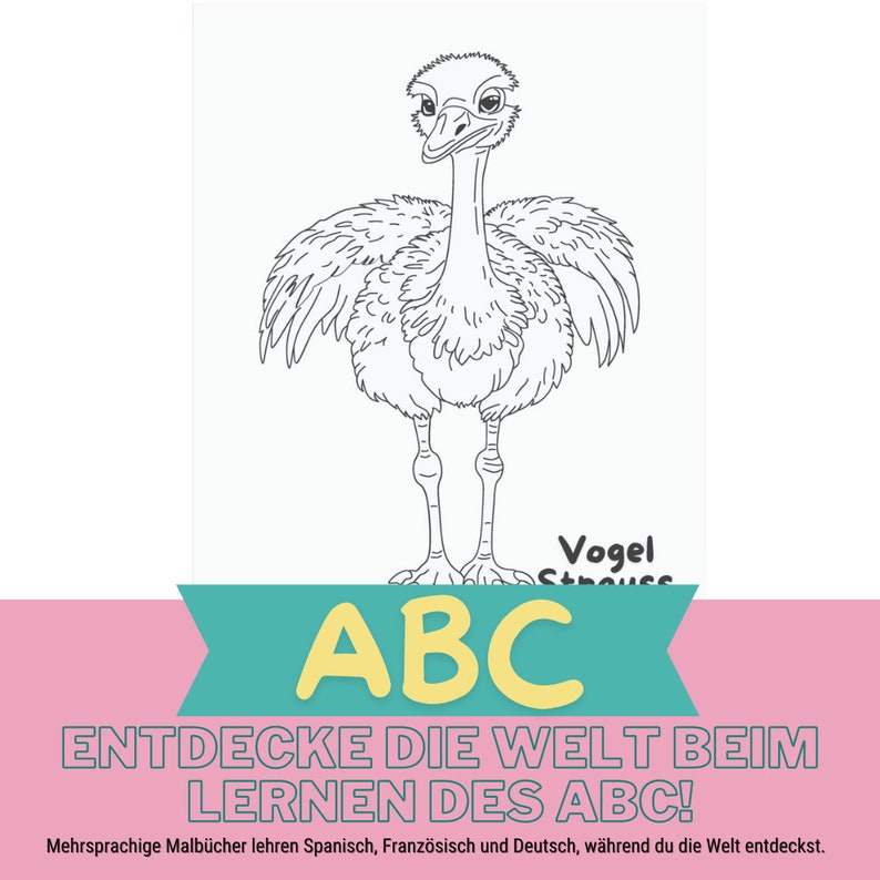 Coloring Book - ABC World (german) - Etsy