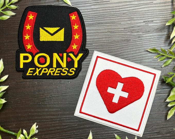 Mouthwashing: Pony Express - Iron-on Embroidery Patches - Etsy