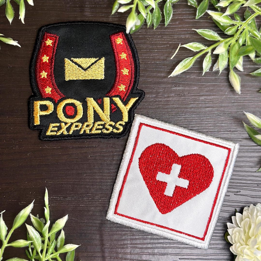 Mouthwashing: Pony Express - Iron-on Embroidery Patches - Etsy
