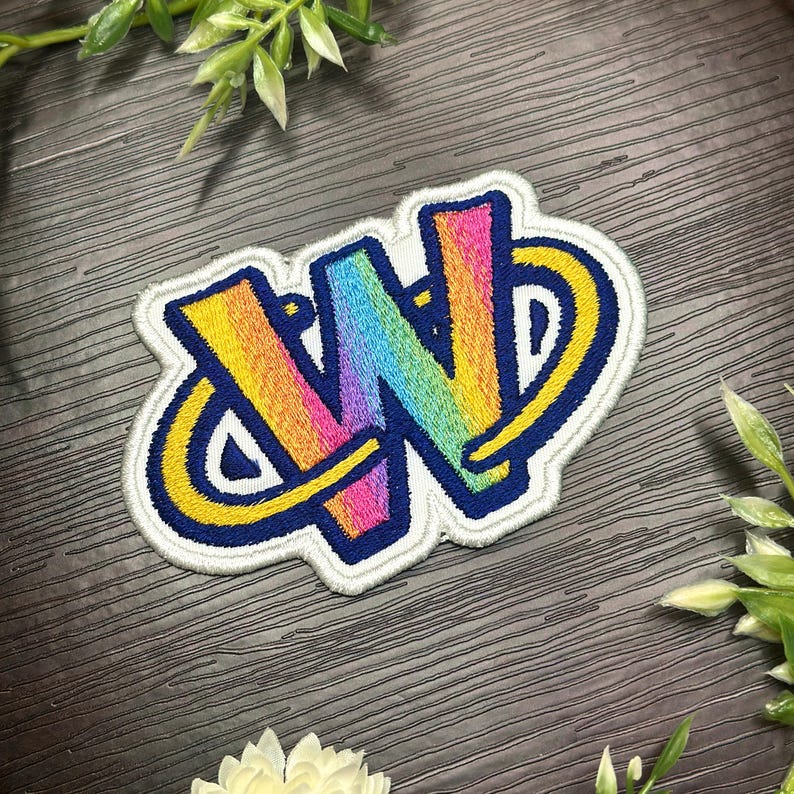 Iron-on Patch - Webkinz "w" Logo Internet Nostalgia Embroidered Patch ...