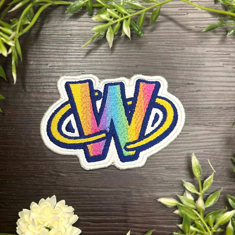 Iron-on Patch - Webkinz "w" Logo Internet Nostalgia Embroidered Patch ...