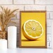 Lemon Art Print Printable Instant Download AI Generated Art Citrus Home ...