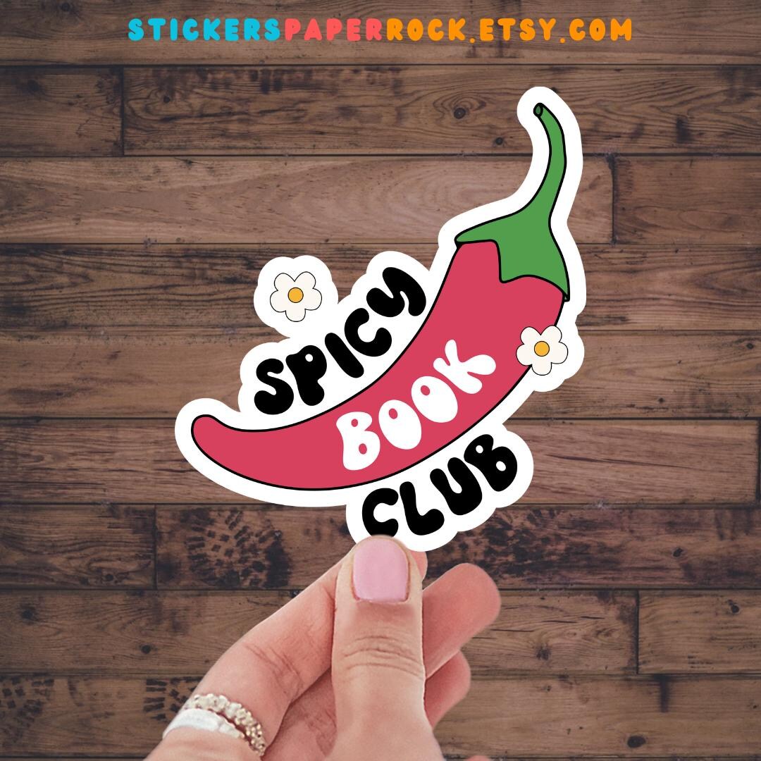 Spicy Book Club Sticker - Sticker for Ereader - Smut Book Lover Gift ...