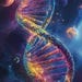 Galactic DNA: A Cosmic Fusion of Stars and Genetics, Creative Wall Art ...
