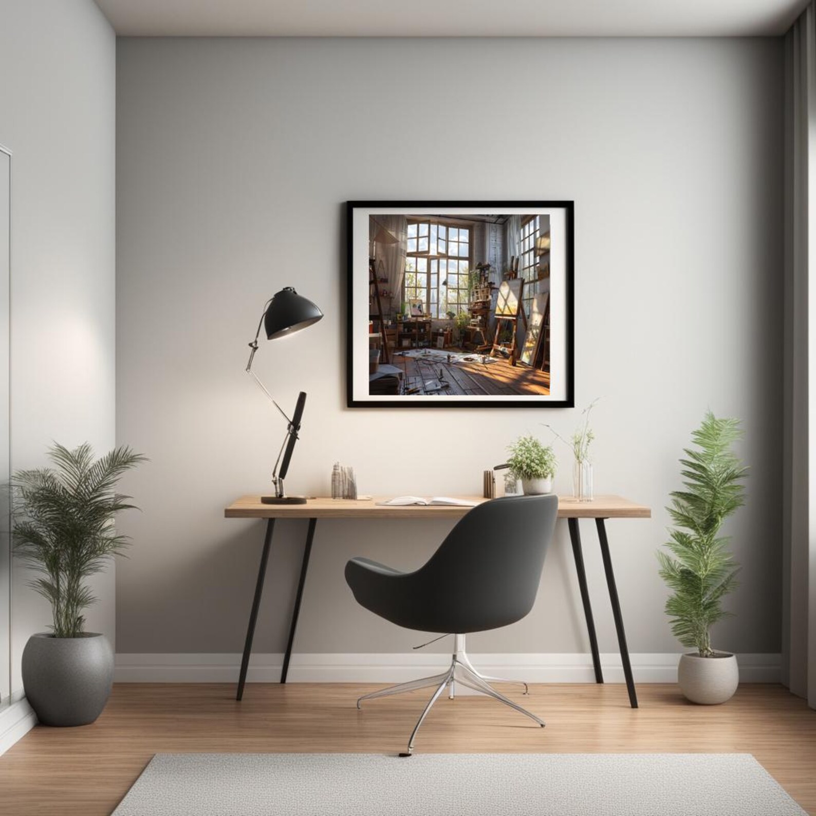 Sunlit Studio Printable Wall Art: Glimpse Into the Creative World of an ...