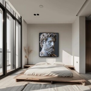 Ancient Greek Statue Digital Art Print | Classical Marble Sculpture ...
