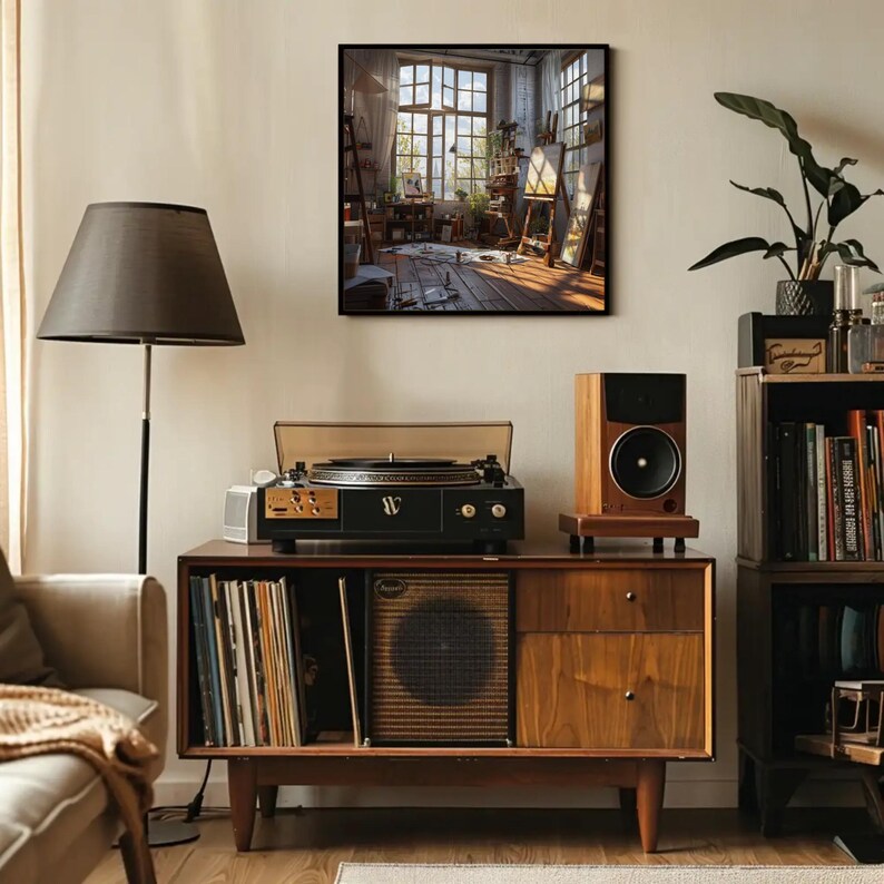 Sunlit Studio Printable Wall Art: Glimpse Into the Creative World of an ...