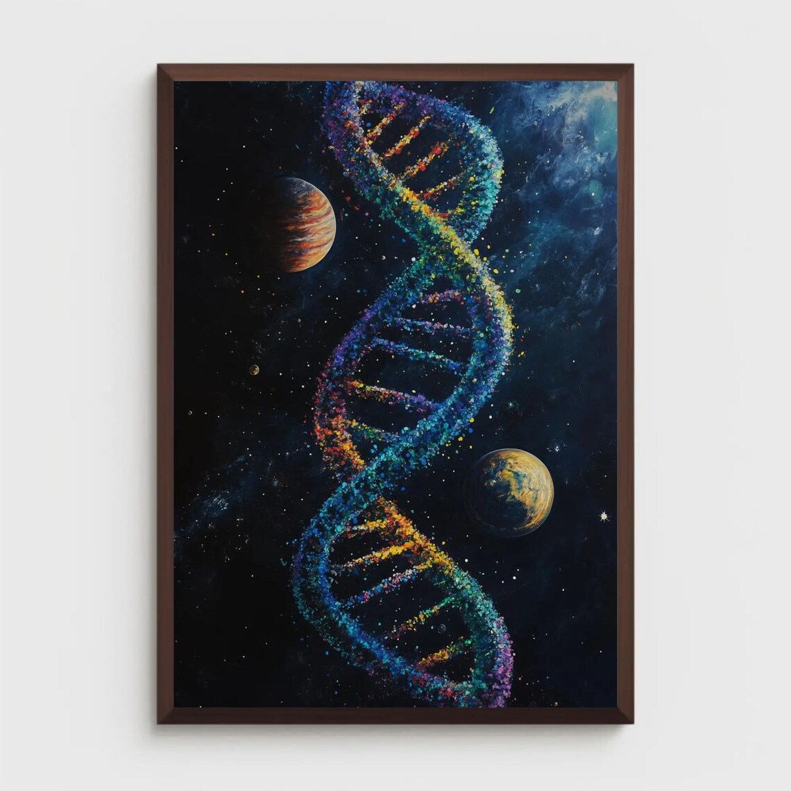 Galactic DNA Print: Cosmic Stars & Genetics Fusion (digital Download ...