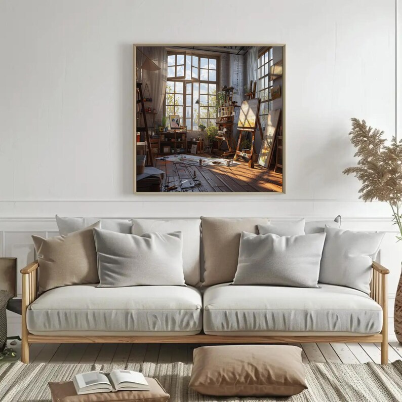 Sunlit Studio Printable Wall Art: Glimpse Into the Creative World of an ...
