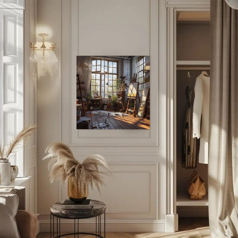 Sunlit Studio Printable Wall Art: Glimpse Into the Creative World of an ...