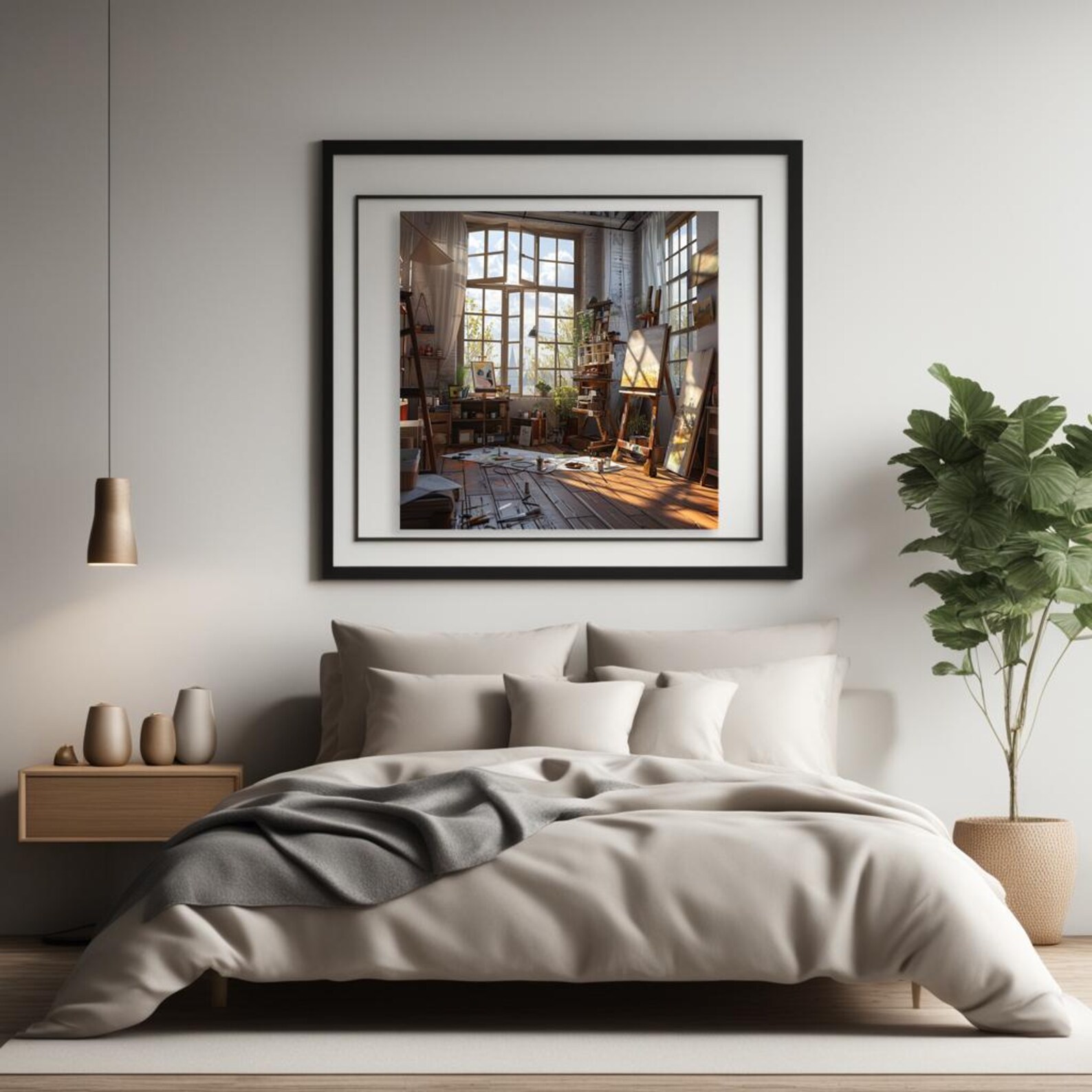 Sunlit Studio Printable Wall Art: Glimpse Into the Creative World of an ...