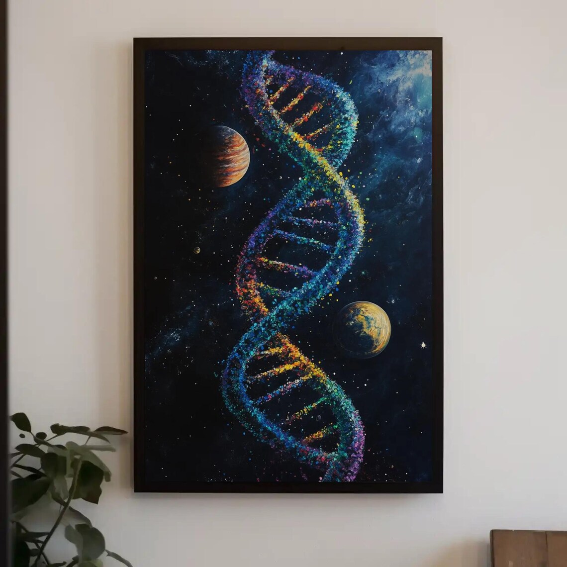 Galactic DNA Print: Cosmic Stars & Genetics Fusion (digital Download ...