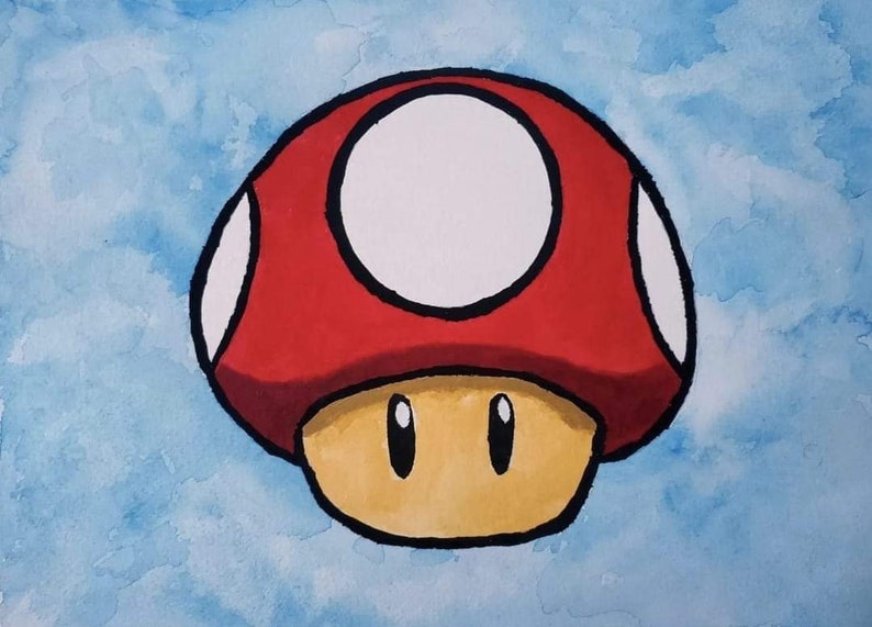 Super Mushroom From Super Mario - Etsy