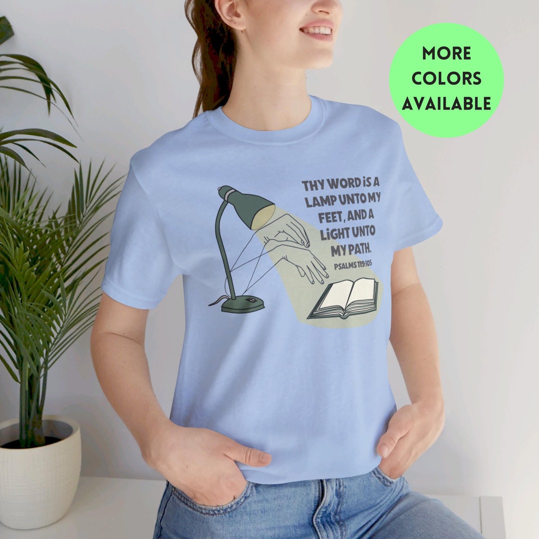 Thy Word is a Lamp Unto My Feet - ASL, Short Sleeve Adult Tee, Sign ...