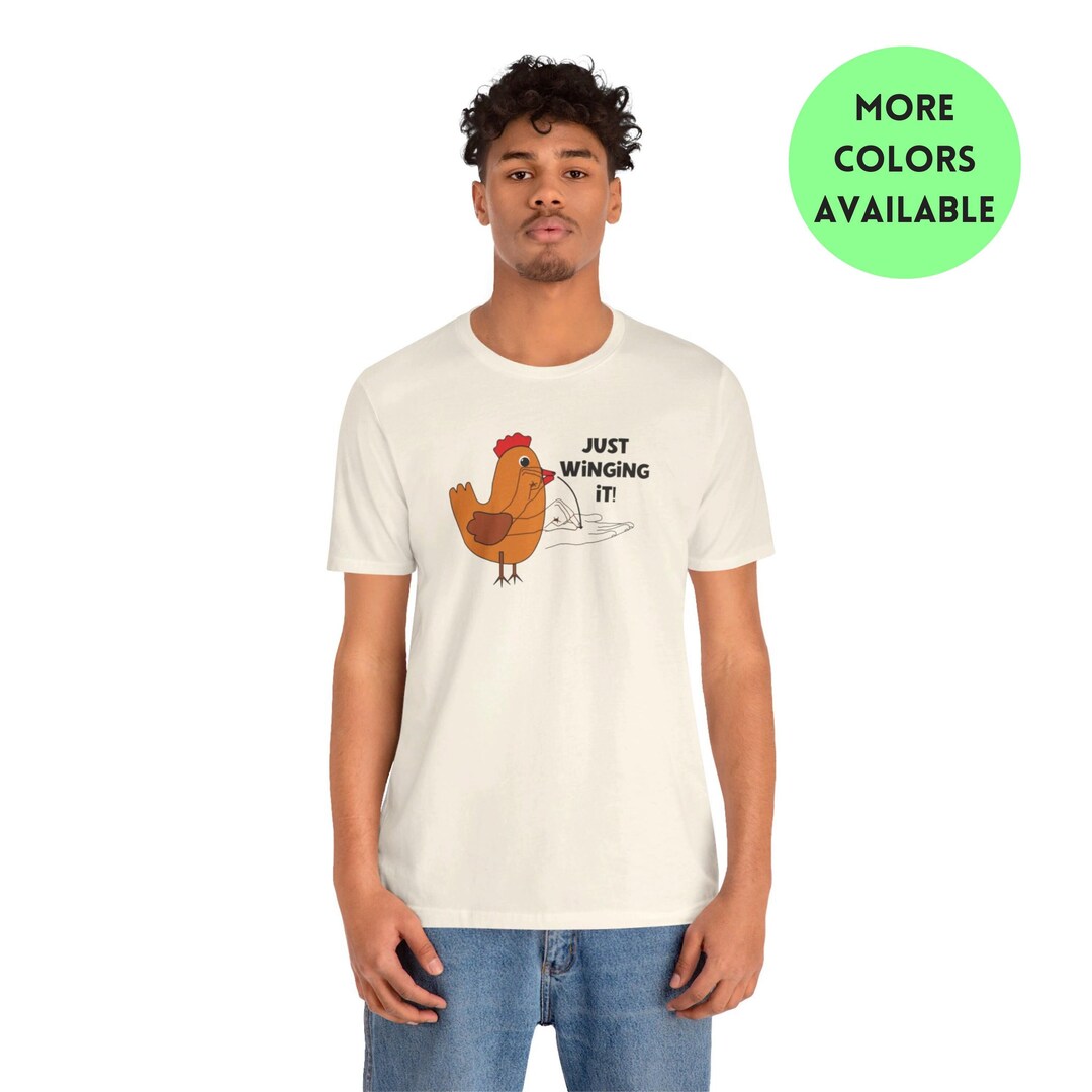 Just Winging It Chicken, ASL Sign Language Gifts, Adult Unisex Tee ...