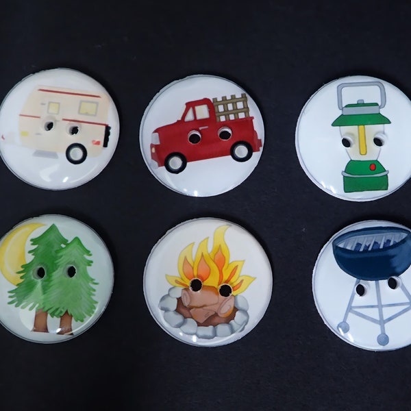 Camper Buttons - Etsy